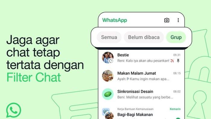 Tiga Filter Chat yang Dirilis Oleh WhatsApp, Pengguna jadi Lebih Mudah ...
