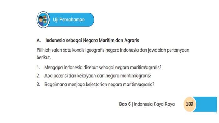 JAWABAN SOAL IPAS Kelas 5 SD Bab 6 Halaman 189-190 Kurikulum Merdeka : Uji Pemahaman ...