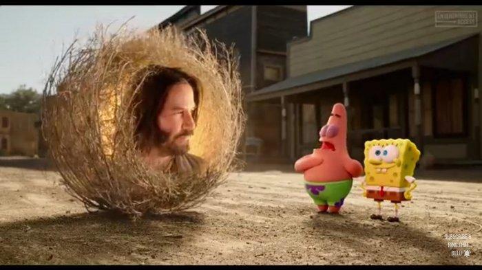 Wajah Keanu Reeves Jadi Tanaman di Film The SpongeBob Movie: Sponge on ...