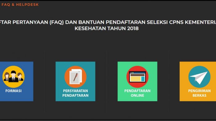 Alamat PO BOX CPNS Pengiriman Berkas Pendaftaran CPNS Kemenkes 2018 ...