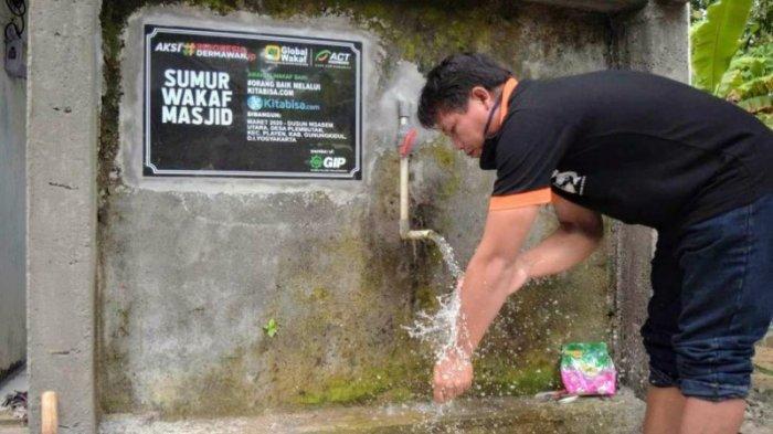 Atasi Kesulitan Air Bersih, ACT DIY Bangun Sumur Wakaf di Playen Gunungkidul - Tribunjogja.com
