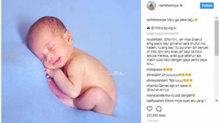 Baru Berusia 3 Minggu, Baby Xabiru Anak Rachel Venyal Sudah Pintar ...