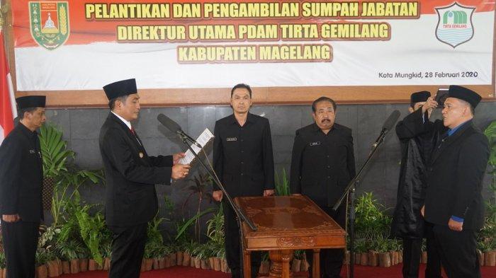 Dirut PDAM Magelang yang Baru Diharap Dapat Tekan Kebocoran - Tribunjogja.com