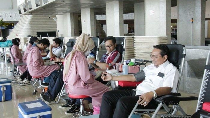 Peringati HUT Ke-60, PT Angkasa Pura I Bandara YIA Gelar Donor Darah Massal - Tribunjogja.com