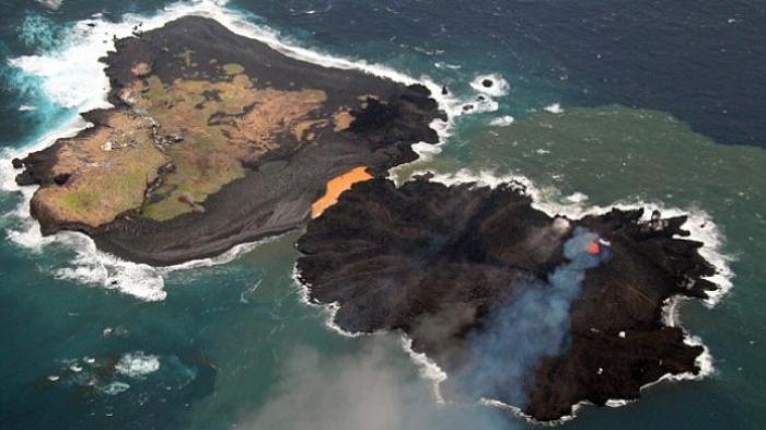 Dua Pulau Akhirnya Bersatu Akibat Letusan Gunung Api - Tribunjogja.com