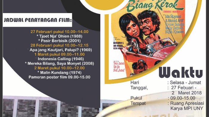 Pameran Poster dan Pemutaran Film Indonesia di MPI UNY - Tribunjogja.com