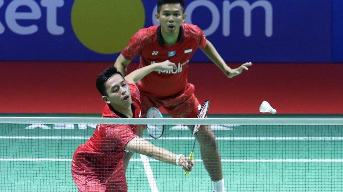Final Swiss Open 2019 - Head to Head Fajar Alfian/Mohammad Rian Ardianto vs Lee Yang/Wang Chi ...
