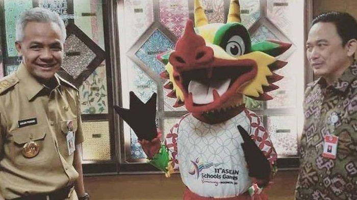 Ganjar Terima Maskot Humanoid ASEAN Schools Games 2019 - Tribunjogja.com