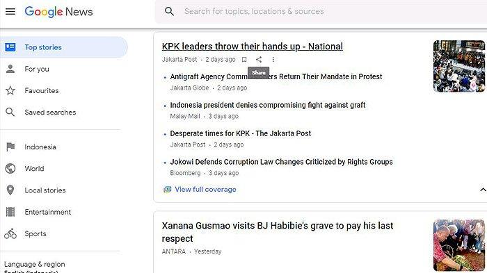 Google Ubah Algoritma Pencarian Berita, Sumber Pertama Lebih Diutamakan ...