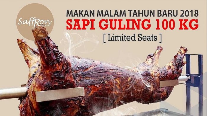 Grand Aston Yogyakarta Sajikan Menu Sapi Guling 100 kg di Akhir Tahun ...