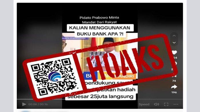 HOAX! Prabowo Subianto Memberikan Rp 25 Juta untuk Pendukungnya - Tribunjogja.com