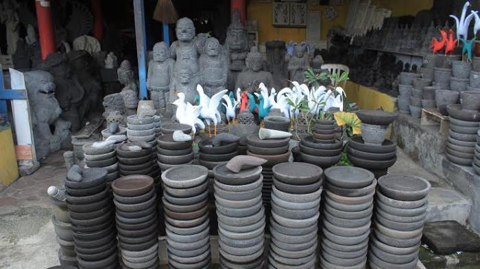 Berburu Kerajinan dari Batu Merapi di Muntilan - Tribunjogja.com