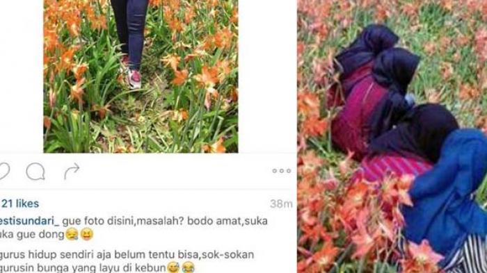 Foto Selfie Bunga Lily Berujung Bully - Tribunjogja.com