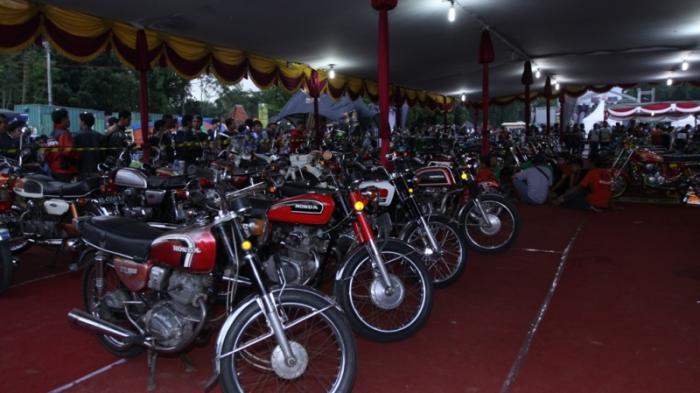 Ramainya Acara Sewindu Komunitas CB Sleman - Tribunjogja.com