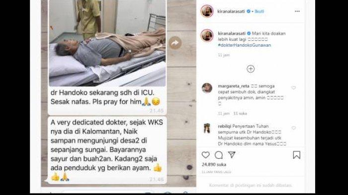 Kondisi Terbaru Dokter Handoko Gunawan yang Membantu Tangani Virus ... Kondisi Terbaru Dokter Handoko Gunawan yang Membantu Tangani Virus ...