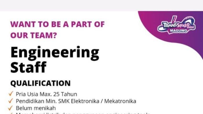 Info Lowongan Kerja Jogja di Trans Studio Mini Maguwo, Bagi Lulusan SMA/SMK ! - Tribunjogja.com