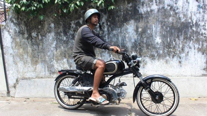 Kustom Kawasaki Blitz R Jadi Replika Motor Klasik BMW R25 - Tribunjogja.com