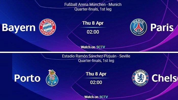 Live Streaming Sctv Vidio Liga Champions Formasi Line Up Bayern