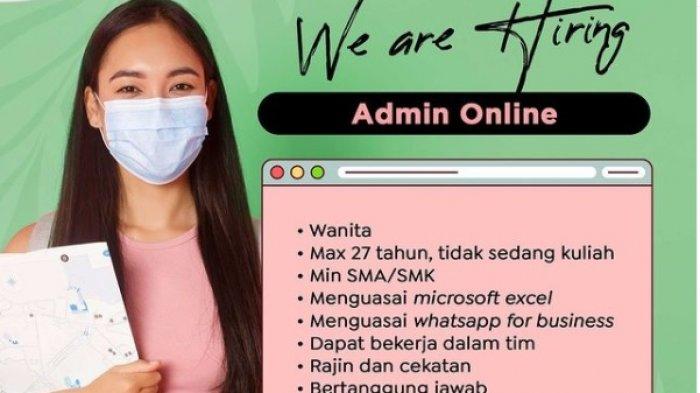 Informasi Lowongan Kerja Jogja untuk Lulusan SMA/SMK - Posisi Admin Online - Tribunjogja.com