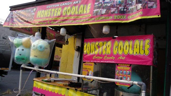 KREATIF, Pria di Sleman Ini Jual Kembang Gula Monster Goolale dengan ...