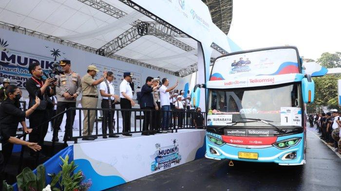 Erick Thohir Lepas Keberangkatan Program Mudik Gratis yang Digelar BUMN - Tribunjogja.com