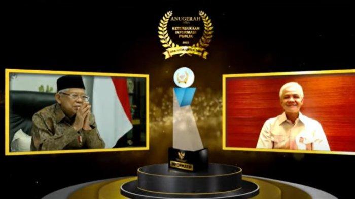 Pemprov Jateng Raih Anugerah Keterbukaan Informasi Publik 2021, Ganjar: Ini Right To Know ...