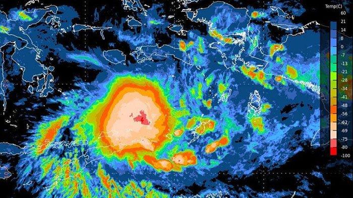 Penampakan Bibit Siklon Tropis di Laut Banda, Waspada Cuaca Ekstrem di Indonesia Timur ...