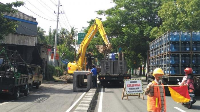 Perbaikan Jalan di Ring Road Timur - Tribunjogja.com