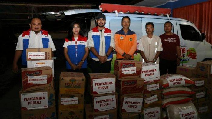 Pertamina Salurkan Bantuan Ke Korban Banjir dan Longsor di Yogyakarta - Tribunjogja.com
