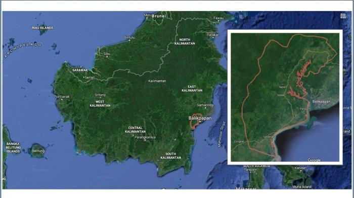 Luas Wilayah Ibu Kota Baru di Provinsi Kalimantan Timur Tiga Kali DKI Jakarta - Tribunjogja.com