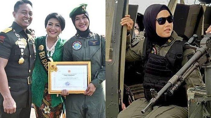 Sosok Puspita Ladiba, Pilot Wanita Pertama TNI AD yang Disalami ...