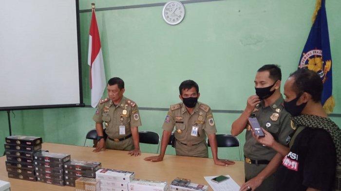 Satpol PP Klaten dan Tim Gabungan Sita 295 Bungkus Rokok Tanpa Cukai - Tribunjogja.com