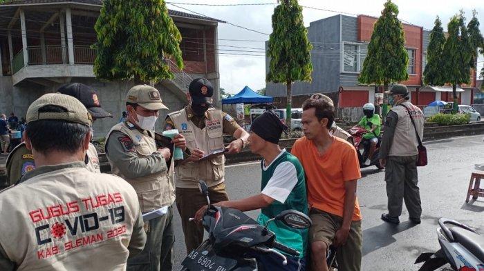 Satpol PP Sleman Masih Temukan Warga Tak Pakai Masker di Luar Rumah - Tribunjogja.com