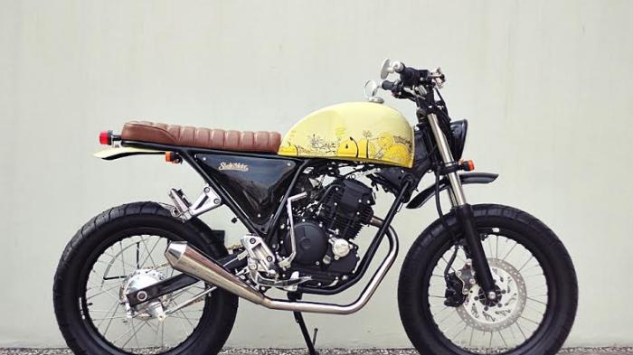 Modifikasi Yamaha Scorpio yang Ekstrim - Tribunjogja.com