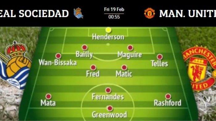 Skuad MU & Prediksi Formasi Line Up Real Sociedad vs Man United Liga ...
