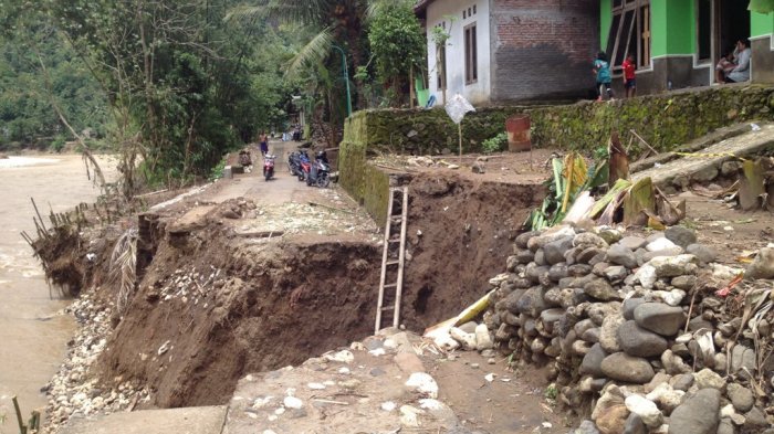 Talud di Wunut Bantul Kembali Jebol - Tribunjogja.com