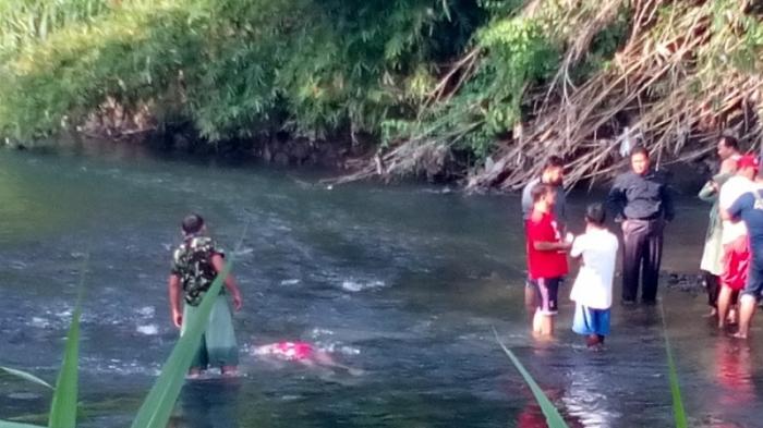 Poniran Kaget Temukan Mayat Terapung di Sungai Opak - Tribunjogja.com