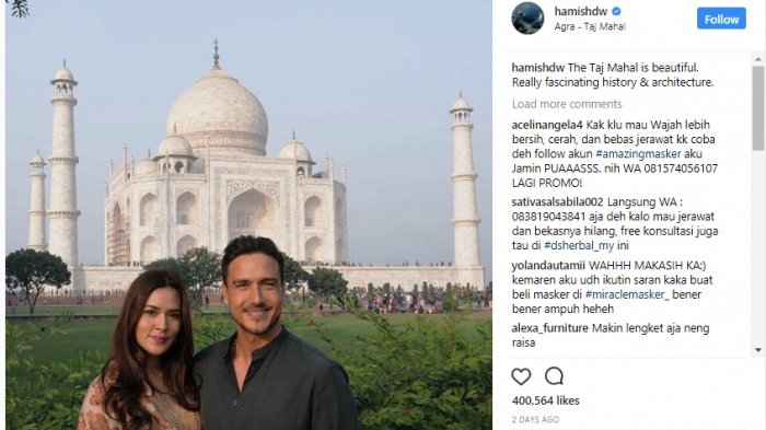 Romantis Abis! Ini Sederet Foto Liburan Hamish Daud Bersama Raisa - Tribunjogja.com