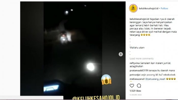 Viral Medsos: Bikin Merinding, Sosok Berwarna Putih Terekam Membonceng ...