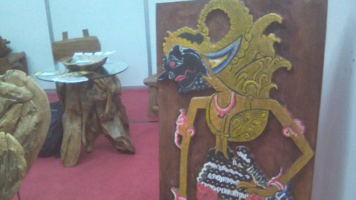 Wayang Kayu 'Raksasa' dari Bantul Mejeng di JEC - Tribunjogja.com