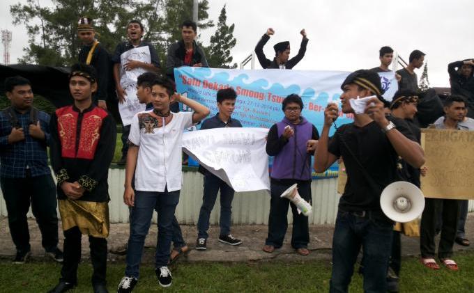 Mahasiswa Aceh Kampanyekan Istilah Smong - Tribunjogja.com