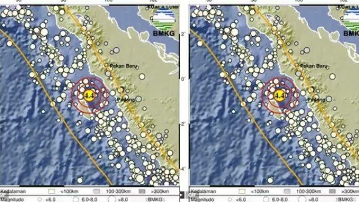 BMKG: Gempa M 4.4 Hantam Agam Sumatera Barat Pagi Ini, Cek Pusat Gempa Terkini Kedalaman 21 Km ...
