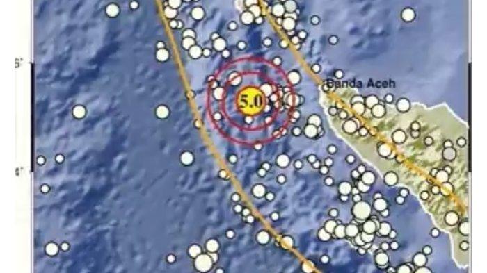 BMKG: Gempa Bumi Magnitudo 5.0 Guncang Barat Daya Banda Aceh, Gempa Terkini tak Berpotensi ...