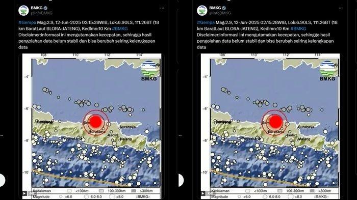 Gempa Terkini Blora Jawa Tengah Kedalaman 10 Km, Cek Pusat Gempa Hari Ini Lengkap Penjelasan ...