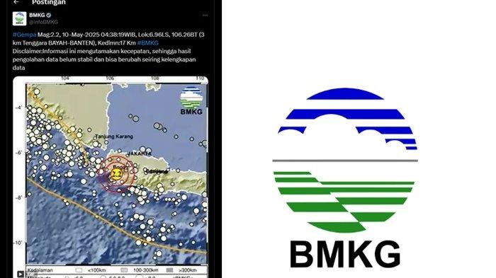 Gempa Terkini Guncang Bayah Banten Hari Ini Kedalaman 17 Km, Lihat Pusat Gempa Bumi via BMKG ...