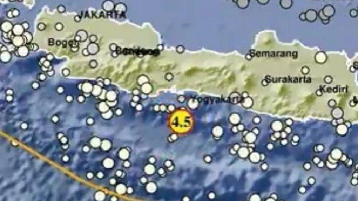 Update Gempa Terkini Pagi Ini, BMKG: Gempa Magnitudo 4.5 Guncang Cilacap Jawa Tengah, Cek ...