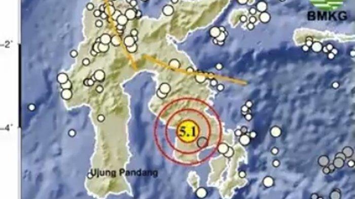 Gempa M 5.1 Guncang Kolaka Timur Sulawesi Tenggara, Cek Pusat Gempa Terkini 2 Menit yang Lalu ...