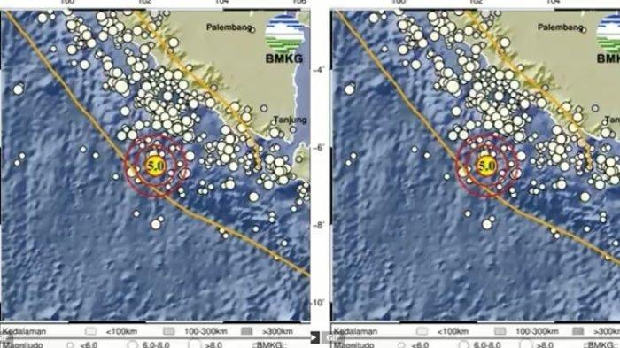 Gempa M 5.0 Hantam Enggano Bengkulu Hari Ini Kedalaman 10 Km, Cek Pusat Gempa Terkini via BMKG ...