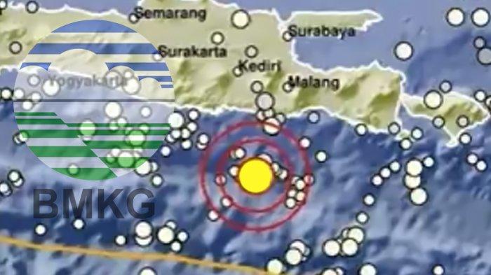 BMKG: Gempa Guncang Blitar Jawa Timur Kedalaman 10 Km, Cek Pusat Gempa Terkini 2 Menit yang Lalu ...