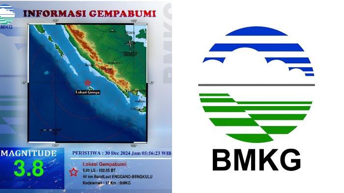 Gempa Magnitudo 3.8 Hantam Enggano Bengkulu di Kedalaman 17 Km, Cek Pusat Gempa Terkini dari ...